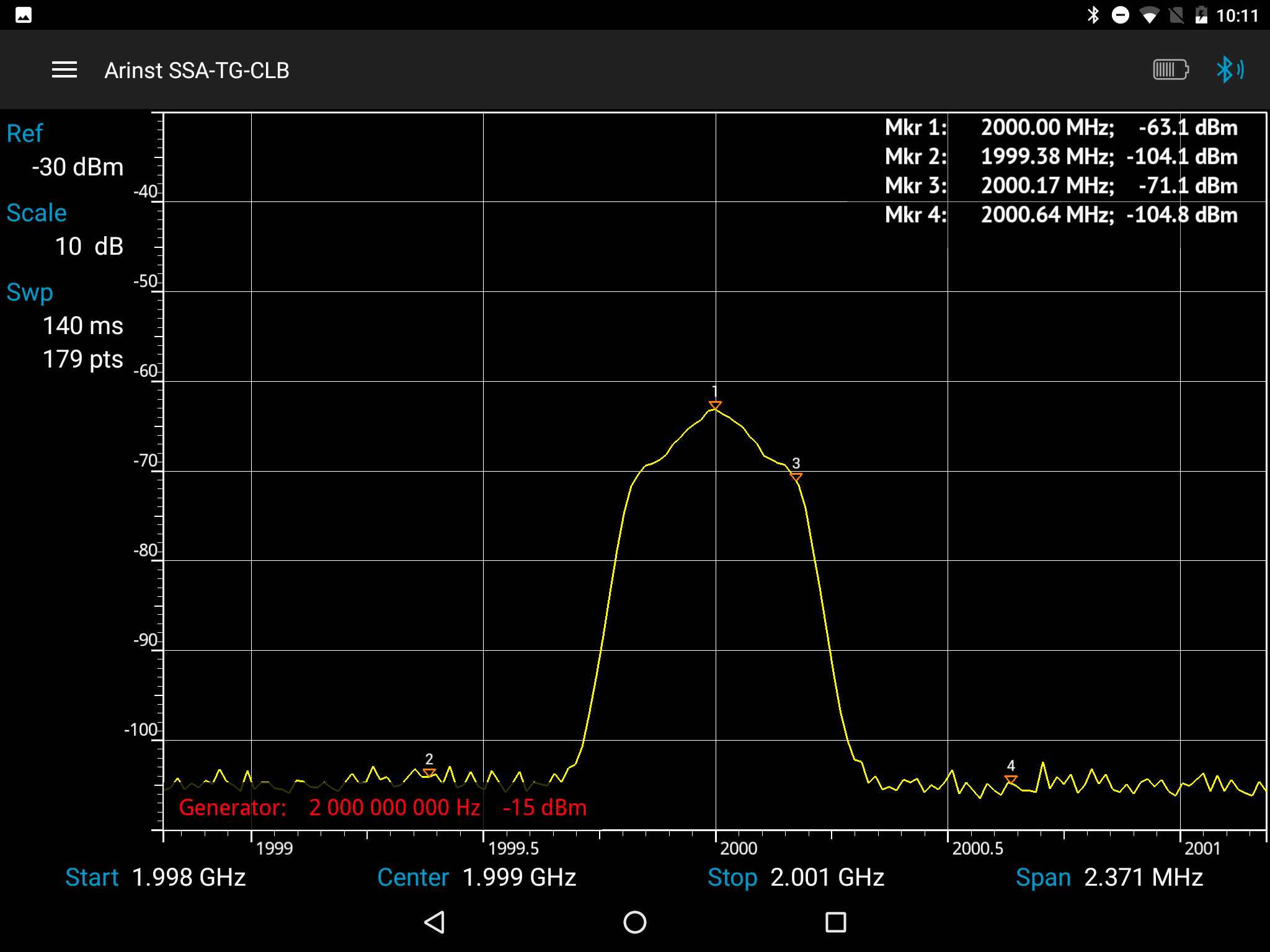 Portable Spectrum Analyzer ARINST SSA-TG R2